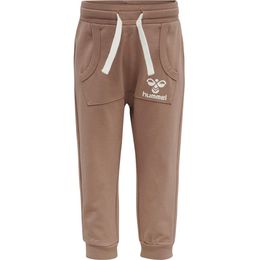 Hummel Hose Jungen Größe 80 hellbraun / weiß