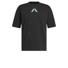 adidas Performance T-Shirt 'ANTHONY EDWARDS BELIEVE THAT' Herren Größe S schwarz