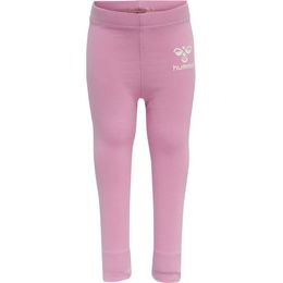Hummel Leggings Gr&ouml;&szlig;e 98 rosa / wei&szlig;