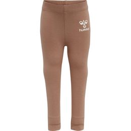 Hummel Leggings Gr&ouml;&szlig;e 98 hellbraun / wei&szlig;