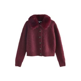 Next Knit Cardigan female size L/XL Burgundy