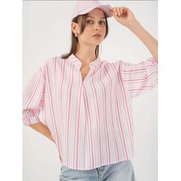 Bigdart Bluse Damen Gr&ouml;&szlig;e S pink / wei&szlig;
