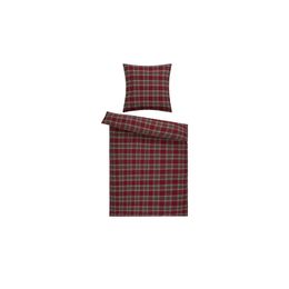 CS Schmal como Biber Bettw&auml;sche Tartan rot Ma&szlig;e (cm): B: 135 &raquo; M&ouml;bel Kraft
