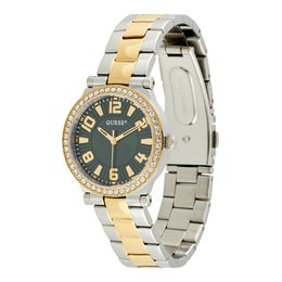 Guess Uhr 'Fawn' Damen Gr&ouml;&szlig;e One Size gold / dunkelgr&uuml;n / silber