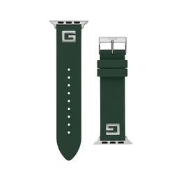 Guess Armband 'APPLE BAND (42MM-44MM)' Herren Gr&ouml;&szlig;e One Size gr&uuml;n / silber