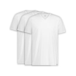 Lebasq Shirt 'Stan's V Neck 3 Pack - Classic Fit' Herren Gr&ouml;&szlig;e L wei&szlig;