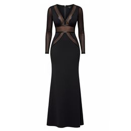 Goddiva Kleid Damen Gr&ouml;&szlig;e 36 schwarz Winterkleid