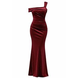 Goddiva Kleid Damen Gr&ouml;&szlig;e 42 dunkelrot Winterkleid