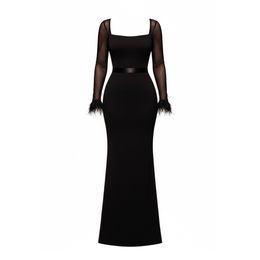 Goddiva Kleid Damen Gr&ouml;&szlig;e 42 schwarz Winterkleid