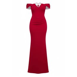 Goddiva Kleid Damen Gr&ouml;&szlig;e 40 rot Winterkleid