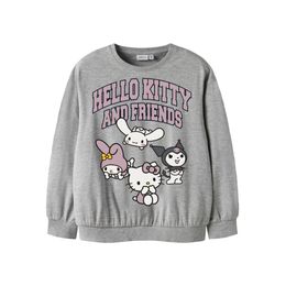 name it Sweatshirt M&auml;dchen Gr&ouml;&szlig;e 146/152 graumeliert / mauve / schwarz / wei&szlig;