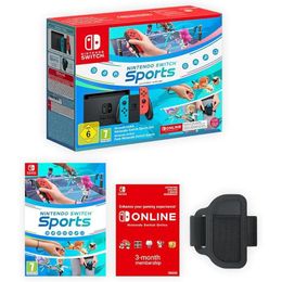 Switch 32GB - Schwarz + Nintendo Switch Sports