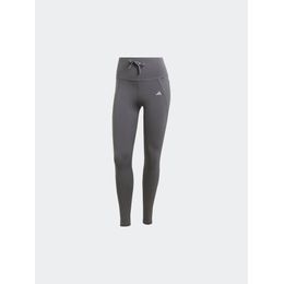 adidas Performance Sporthose 'Essentials' Damen Größe 4XS dunkelgrau / weiß