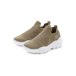 Lascana Sneaker 'Slip-On-Sneaker,' gr&uuml;n Gr. 41 f&uuml;r Damen