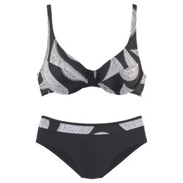 Lascana Set: B&uuml;gel-Bikini 'Woman' mehrfarbig Gr. 38 Cup C. Mit B&uuml;gel
