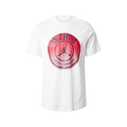Jordan T-Shirt Herren Größe M hellbeige / rot / melone