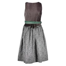 Almsach Dirndl in Grau/ Gr&uuml;n - 63% | Gr&ouml;&szlig;e 36 | Damen-dirndl