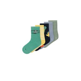 name it Socken 'NMMVAGN' Jungen Größe 25/27 dunkelblau / gelb / jade / weiß