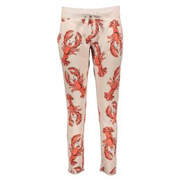 Juvia Pyjama-Hose in Sand/ Rot - 76% | Größe S | Damen-loungewear
