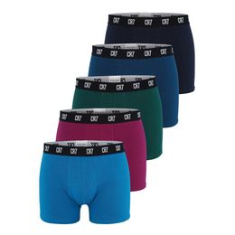 CR7 Cristiano Ronaldo CR7 - Cristiano Ronaldo Boxershorts Herren Größe M blau / dunkelgrün / dunkelpink / schwarz