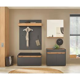 Inosign Garderoben-Set »GIRON/CiTY, moderne Garderobe, Komplettset mit viel Stauraum« Komplett-Set, 4 Stk. tlg. Anthrazit Das Garderobenset ist in...