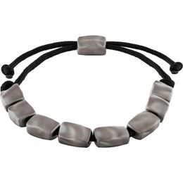 Calvin Klein Armband »CK METALLIC WAVES« grau-schwarz 19 cm CK Schmuck - Herrenarmband