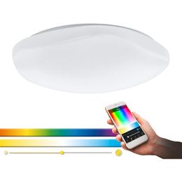 Eglo Deckenleuchte »TOTARI-C« LED-Board 1 Stk. Kaltweiß Neutralweiß Tageslichtweiß Warmweiß Smart Home Deckenlampe Ø60cm, dimmbar, Weißtöne...