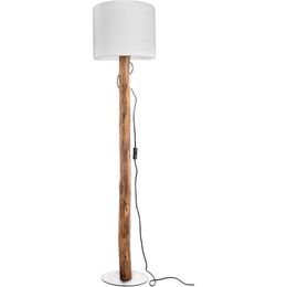 NOWA Stehlampe »NORIN« E27 1 Stk. Stehleuchte, Holz, naturgewachsen, Textil, Wohnbereich, Flur natur