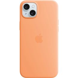Apple Smartphone-Hülle »iPhone 15 Plus Silikon mit MagSafe« iPhone 15 Plus 17 cm (6, 7 Zoll) Sorbet Orange