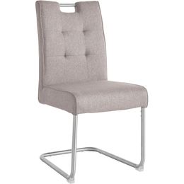 s.Oliver Freischwinger &raquo;Ciella&laquo; (Set) 2 Stk.mit hochwertiger 3D-Steppung und Taschenfederkern, Edelstahlgestell Polyester