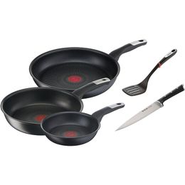 Tefal Pfannen-Set »Unlimited Ice Force« Aluminium Set, je 1 Pfanne Ø 24/28 cm, Wok Ø 28 cm, Kochmesser, Bratwender, 5 Stk. tlg. kratzfeste...