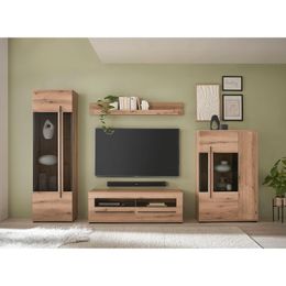 Inosign Wohnwand »Cantara, moderne Anbauwand, Wohnzimmer-Set, in Eiche Evoke oder Weiß« Set Eiche Evoke Die Wohnwand ist aus FSC -zertifizierten...