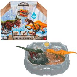 Mattel Spielwelt »Jurassic World, Dino Reveal, Deluxe Battle Pack, sortierte Lieferung« Dinos mit Farbwechsel bunt