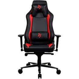 Arozzi Gaming-Stuhl »Vernazza Soft PU« () Schwarz/Rot + schwarz Langlebige und sauber aussehende Aluminium-Radunterlage.
