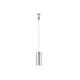 Paulmann Schienensystem-Leuchten &raquo;URail Pendel Barrel 370lm 6W 2700K 230V Chrom matt, Alu eloxiert 230V&laquo; 1 Stk. tlg. silber Kunststoff, Metall