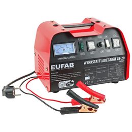 Eufab Batterie-Ladegerät »CB-20« 14.500 12 V/24 V schwarz/rot