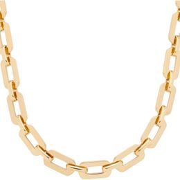 Leonardo Kette ohne Anhänger »Halskette Orfea« gelbgoldfarben Für minimalistische Trend-Looks ist dieses Collier aus flächigen Kettengliedern eine...