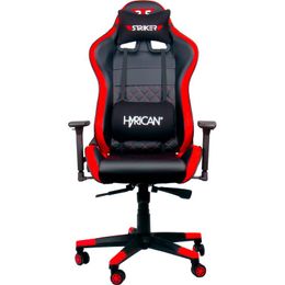 Hyrican Gaming-Stuhl »Striker CODE RED, ergonomisch, höhenverstellbar, Bürostuhl« () schwarz-rot Die Rückenlehne ist bis zu 180° neigbar und passt...