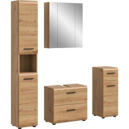 Inosign Badezimmer-Set Set, 4 Stk. tlg. Artisan Oak NB
