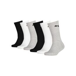 Puma Socken »JUNIOR CREW SOCK 6P ECOM« 6 Paar, 6 Stk. tlg. gepolsterte Sohle für zusätzlichen Komfort black/white/grey 27-30 27-30 Crew-Socks von Puma