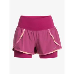 Roxy Funktionsshorts &raquo;Sun Comes Up&laquo; Boysenberry L L Stoff: Recyceltes...