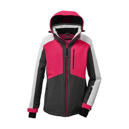 Killtec Skijacke &raquo;KSW 229 WMN SKI JCKT&laquo; Damen Funktionsjacke: wasserdicht, atmungsaktiv, Colourblock-Design olivgr&uuml;n 38 38 Skijacke mit abzippbarer...