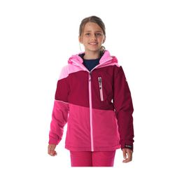 Killtec Skijacke »KSW 331 GRLS SKI JCKT« Atmungsaktive, wasserdichte Jacke mit Fleece-Innenseite, Skipasstasche himbeere 140 140 Mädchen...