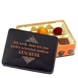 Pr&auml;sentdose &bdquo;Nichts-schenken-Geschenk&ldquo;