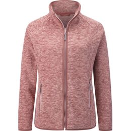 CR&Eacute;ATION L Damen Fleecejacke mit Antipilling-Ausr&uuml;stung hortensie-rosenholz-bedruckt Gr&ouml;&szlig;e 40