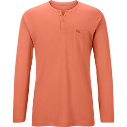 Herren Schlafanzug-Shirt papaya Größe 44/46