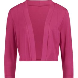 CR&Eacute;ATION L Damen Shirtjacke in Bolero-Form fuchsia Gr&ouml;&szlig;e 40