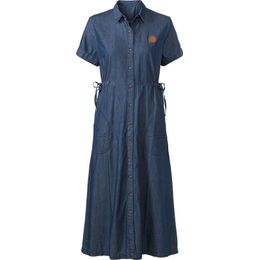 CR&Eacute;ATION L Damen Jeanskleid mit Bindeband auf Taillenh&ouml;he blue-stone-washed Gr&ouml;&szlig;e 42