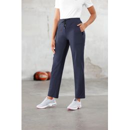 Damen Freizeithose mit Rei&szlig;verschluss-Taschen marine Gr&ouml;&szlig;e 40/42