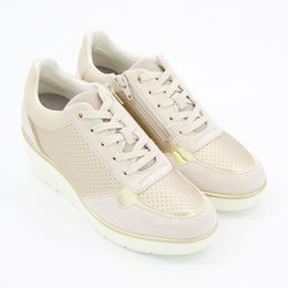 Geox Beigefarbene Sneaker mit Logo-Details